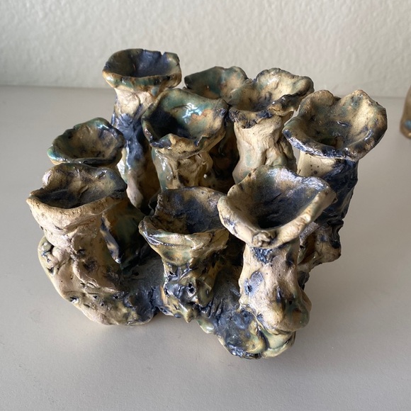 Holiday | Hand Made Abstract Menorah Pottery Signed Primitive | Poshmark